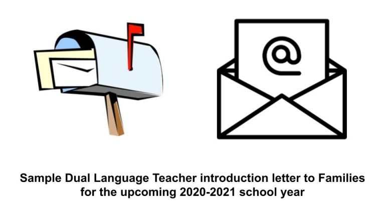 Dual Language Teacher Introduction Letter Sample - Taju
